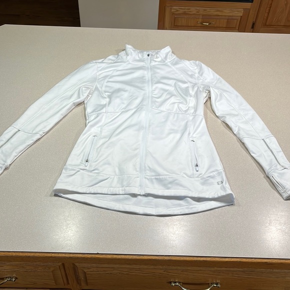 Layer 8 | Jackets & Coats | Layer 8 White Zip Jacket Fully Stretchy ...
